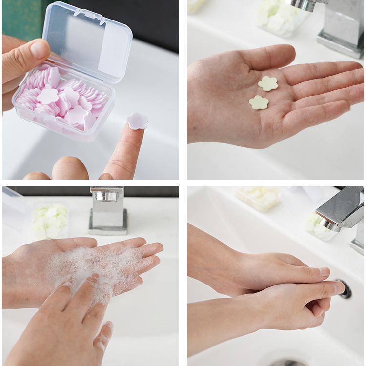 Travel Hand Soap Mini Soap Sheets Box Easy to Carry | Shopee Philippines