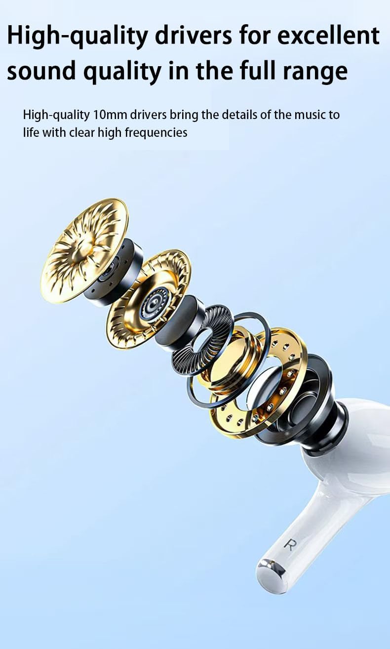 A9 Pro ANC ENC Earbuds TWS Wireless Earphones Bluetooth Touch Screen ...