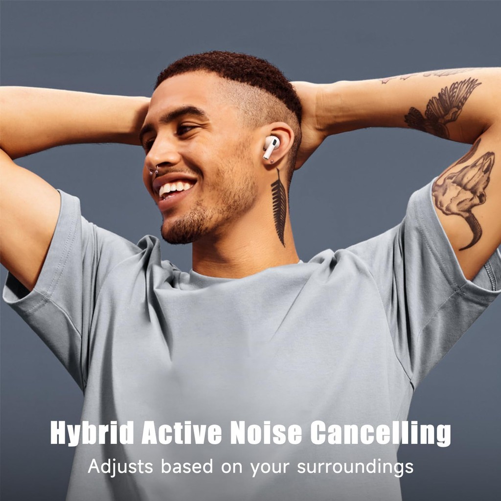 A9 Pro ANC ENC Earbuds TWS Wireless Earphones Bluetooth Touch Screen ...