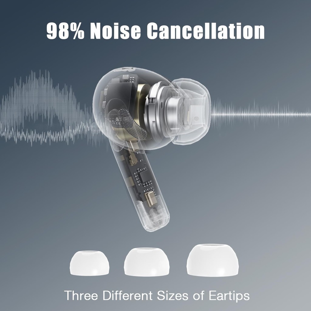 A9 Pro ANC ENC Earbuds TWS Wireless Earphones Bluetooth Touch Screen ...