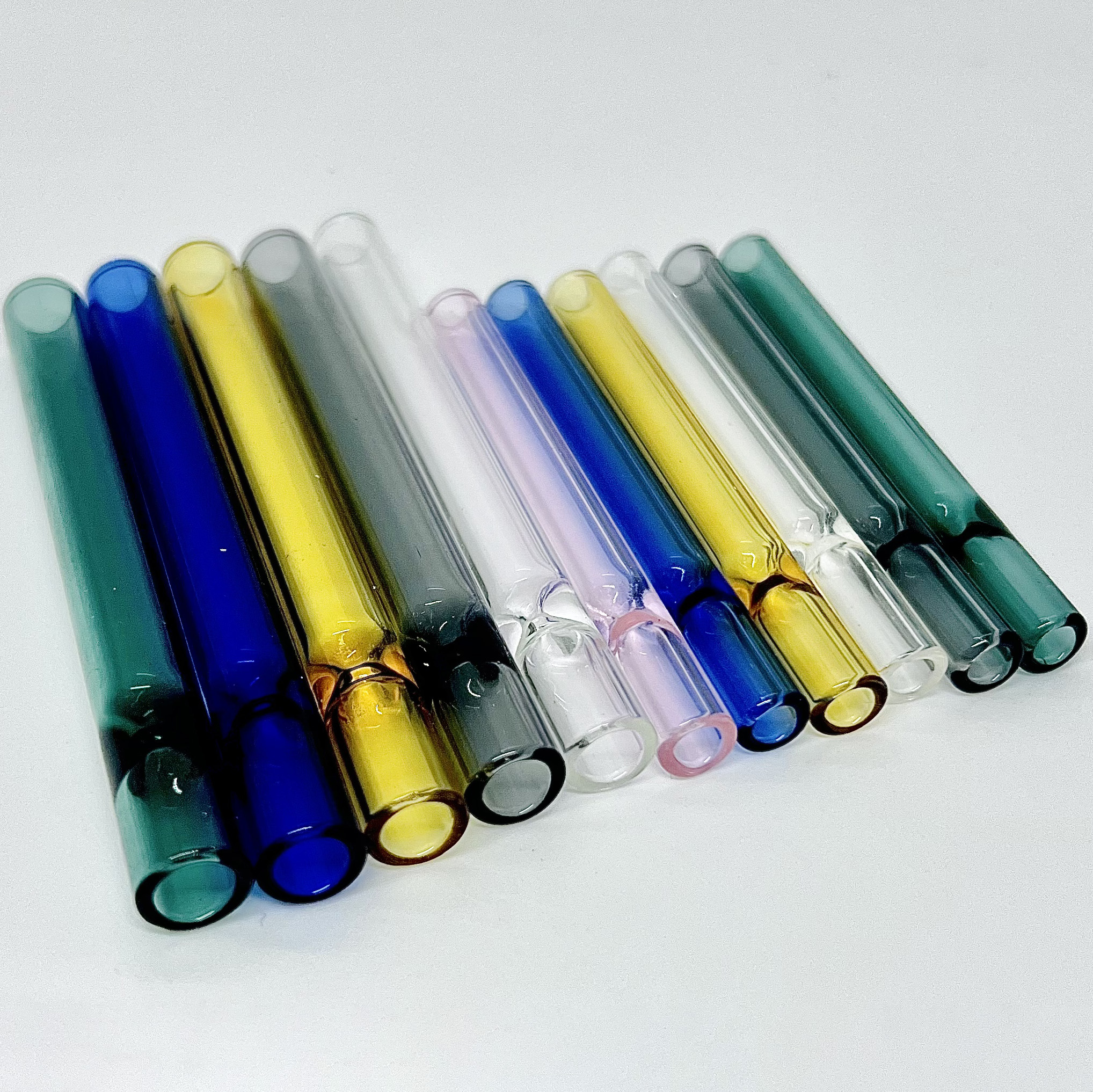 3/4-inch OG Borosilicate Glass Straight Tubes Mouthpiece Straws | Heat ...