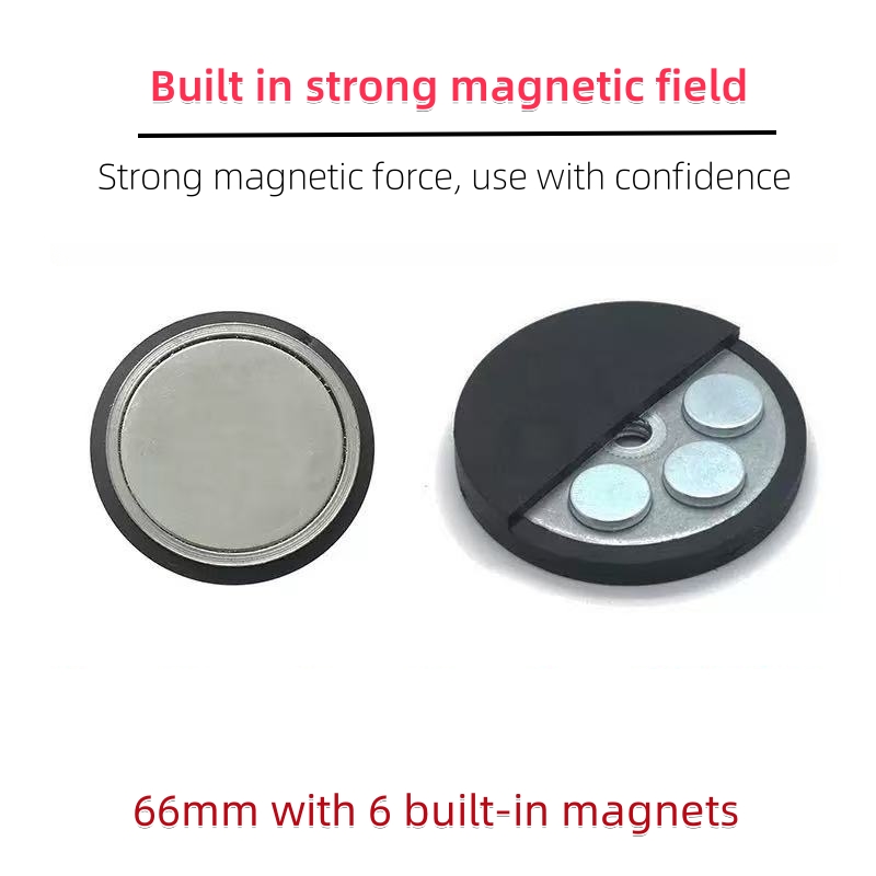 16kg Rubber Strong Magnetic Base POT Magnet Mounting Base Neodymium ...