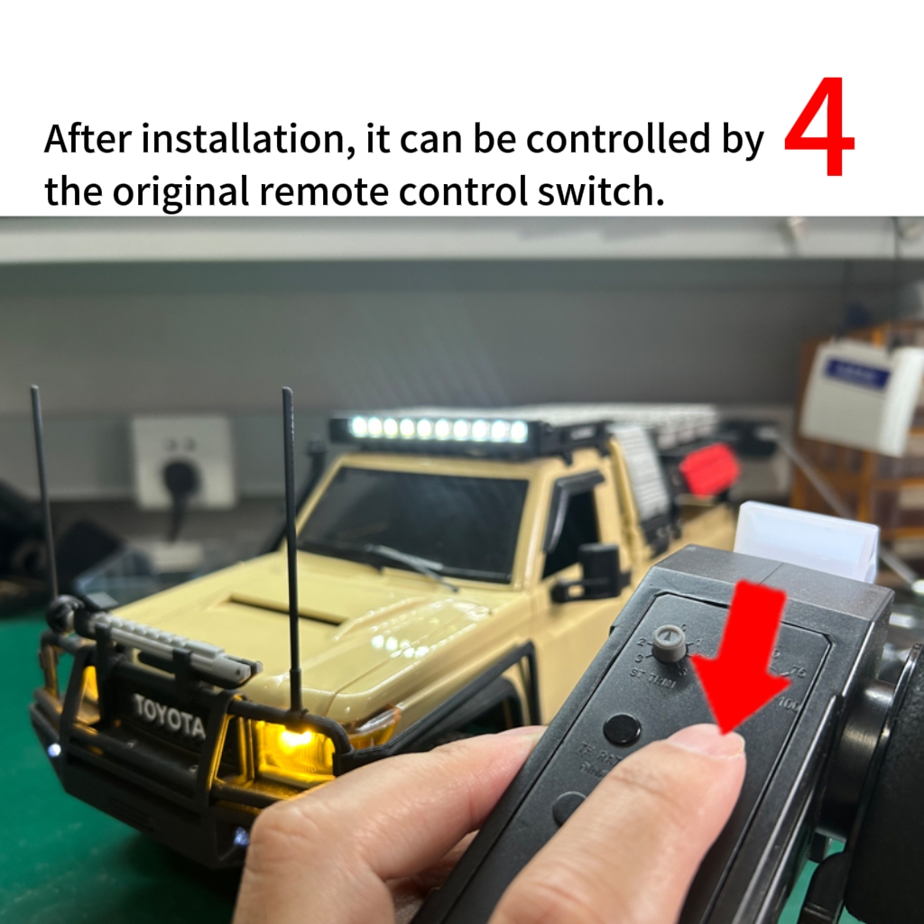 KOShobby Roof Spotlight for MN82 MN82pro MN82S LC79 RC crawler car ...