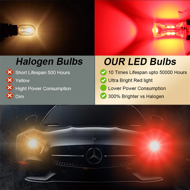 10pcs Blinker Led Signal Light Blinker For Motorcycle T10 Led Bulb ...