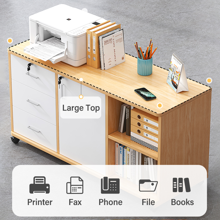 EXINHOME File cabinet office small cabinet modern with lock drawers ...