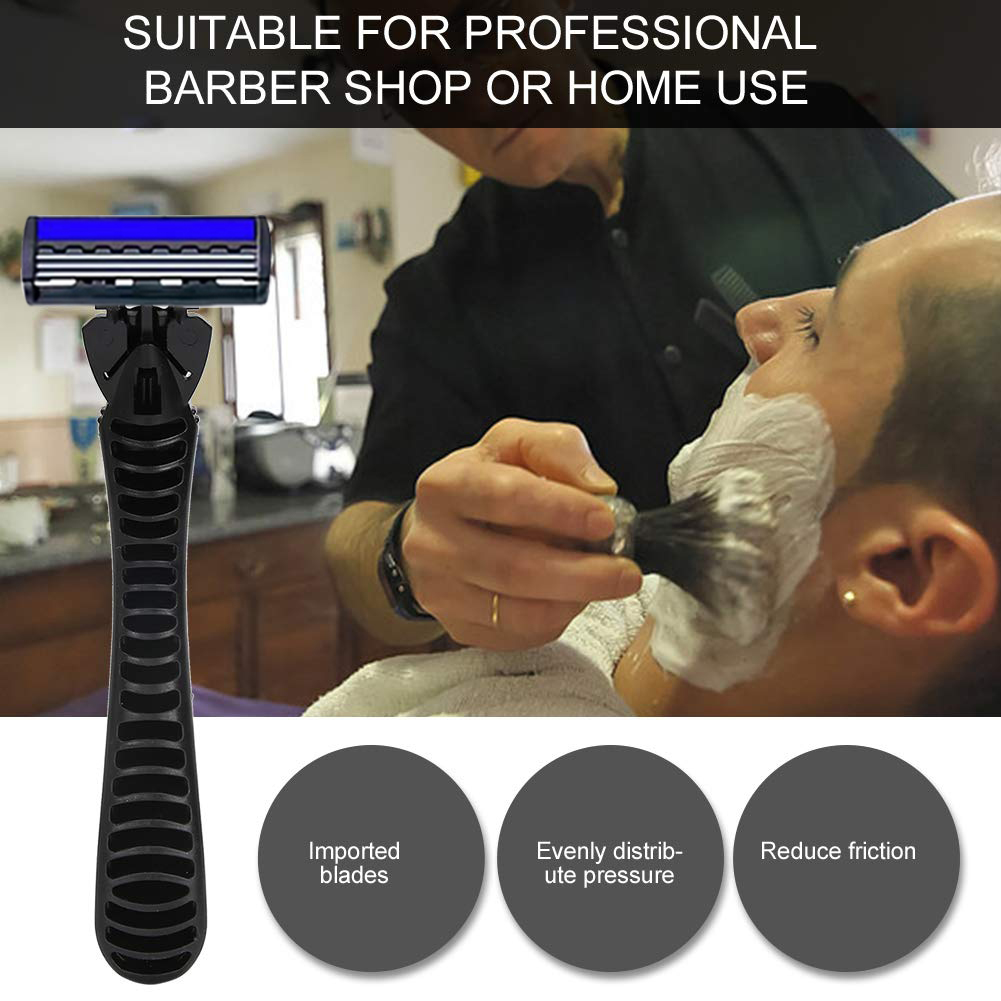 Blue Razor Manual Shaver, 3-layer Classic Safety Razor for Beard and ...