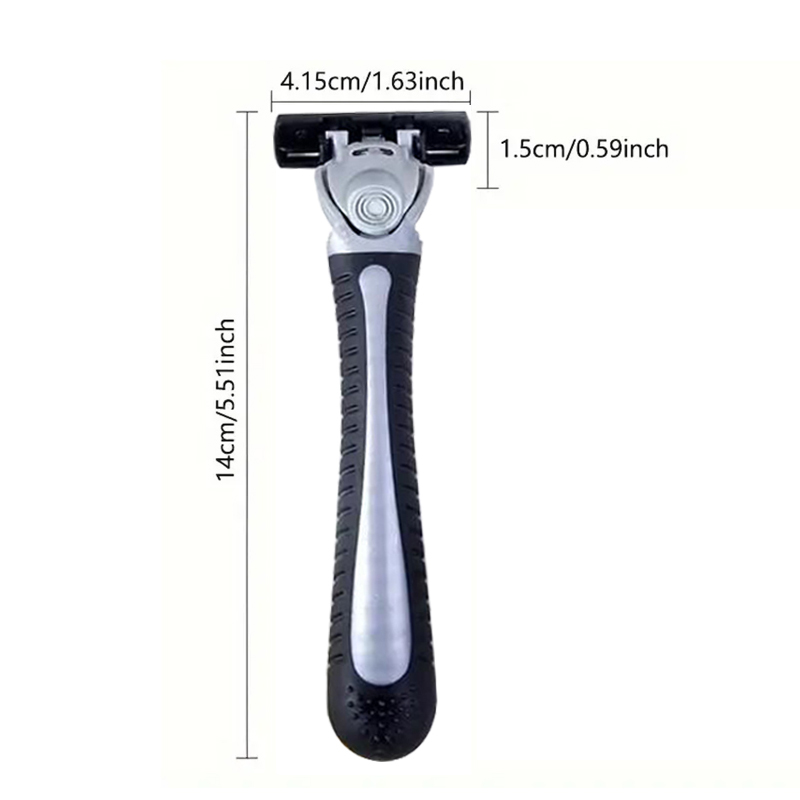 Blue Razor Manual Shaver, 3-layer Classic Safety Razor for Beard and ...