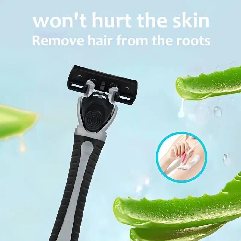 Blue Razor Manual Shaver, 3-layer Classic Safety Razor for Beard and ...