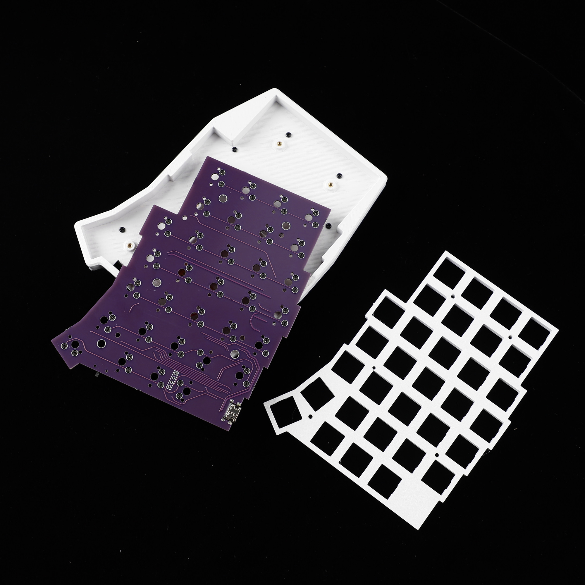 YMDK Sofle 2.4Ghz Wireless Split 64 Ergonomic Hotswappable 60% Layout ...