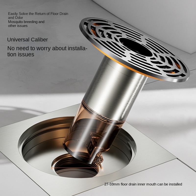 Large Caliber Floor Drain Core Deodorizer: Ultra-Thin Sealed Anti ...