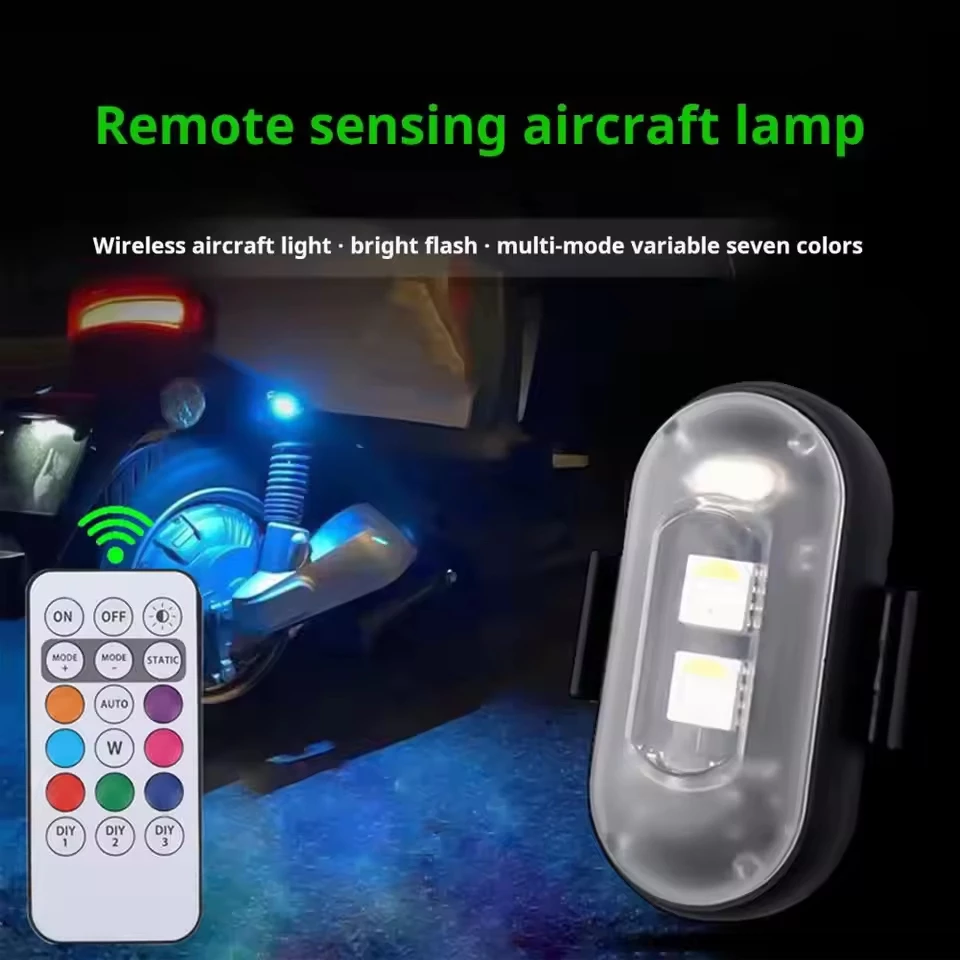 4PCS/RGB LED Strobe Light for Aircraft Helicopter Motorcycle/Remote ...