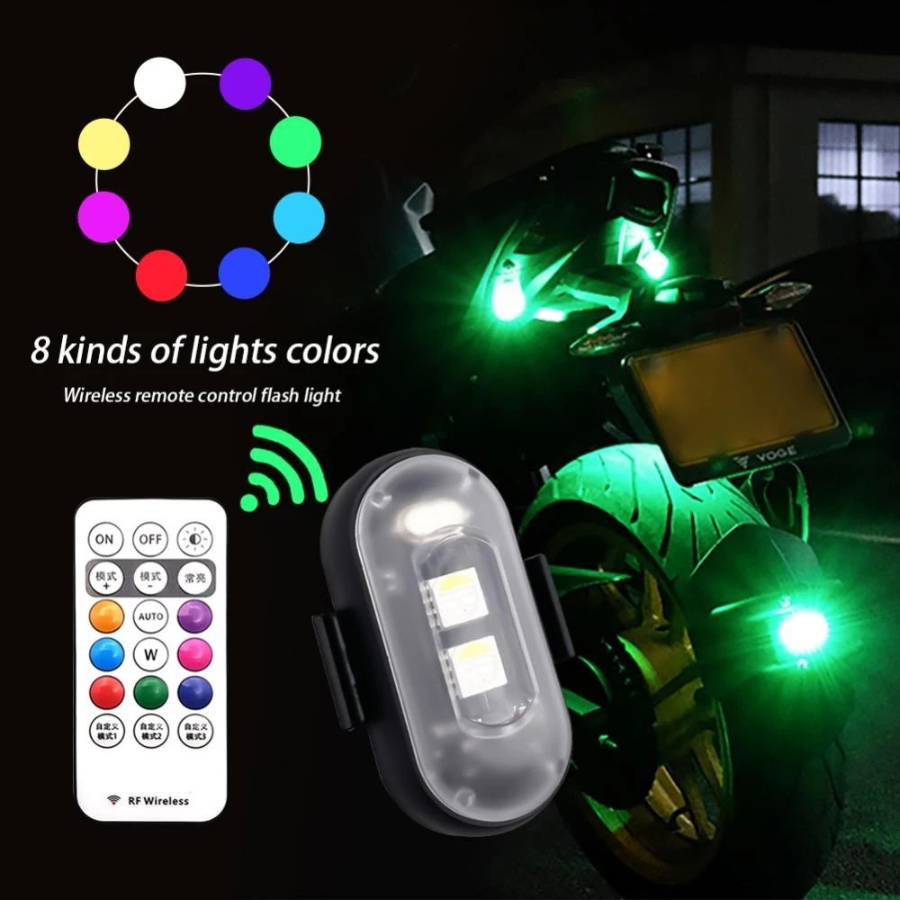 4PCS/RGB LED Strobe Light for Aircraft Helicopter Motorcycle/Remote ...