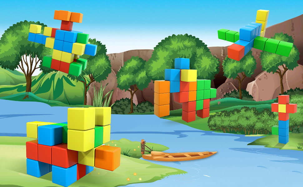 NIKO 32pcs Magnetic Building Blocks Toy Early Educational Toys Magnetic ...