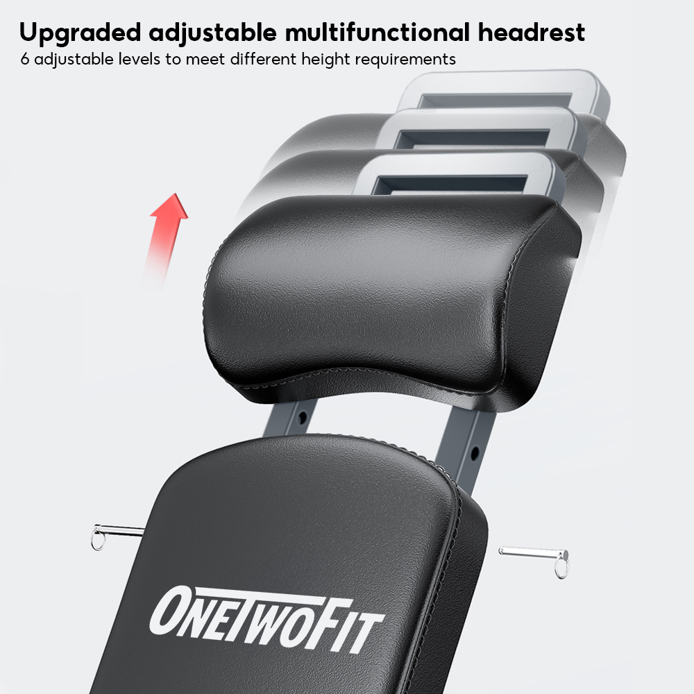 OneTwoFit high pull-down dumbbell bench sit-up bench multi-function ...