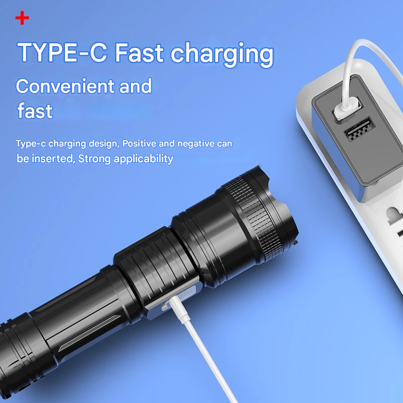 Tactical Flashlight - High-Intensity with Telescopic Zoom, Digital ...