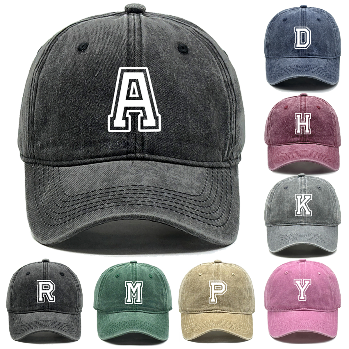 Initial Baseball Hat Gifts for Men Women Birthday Personalized 26 ...