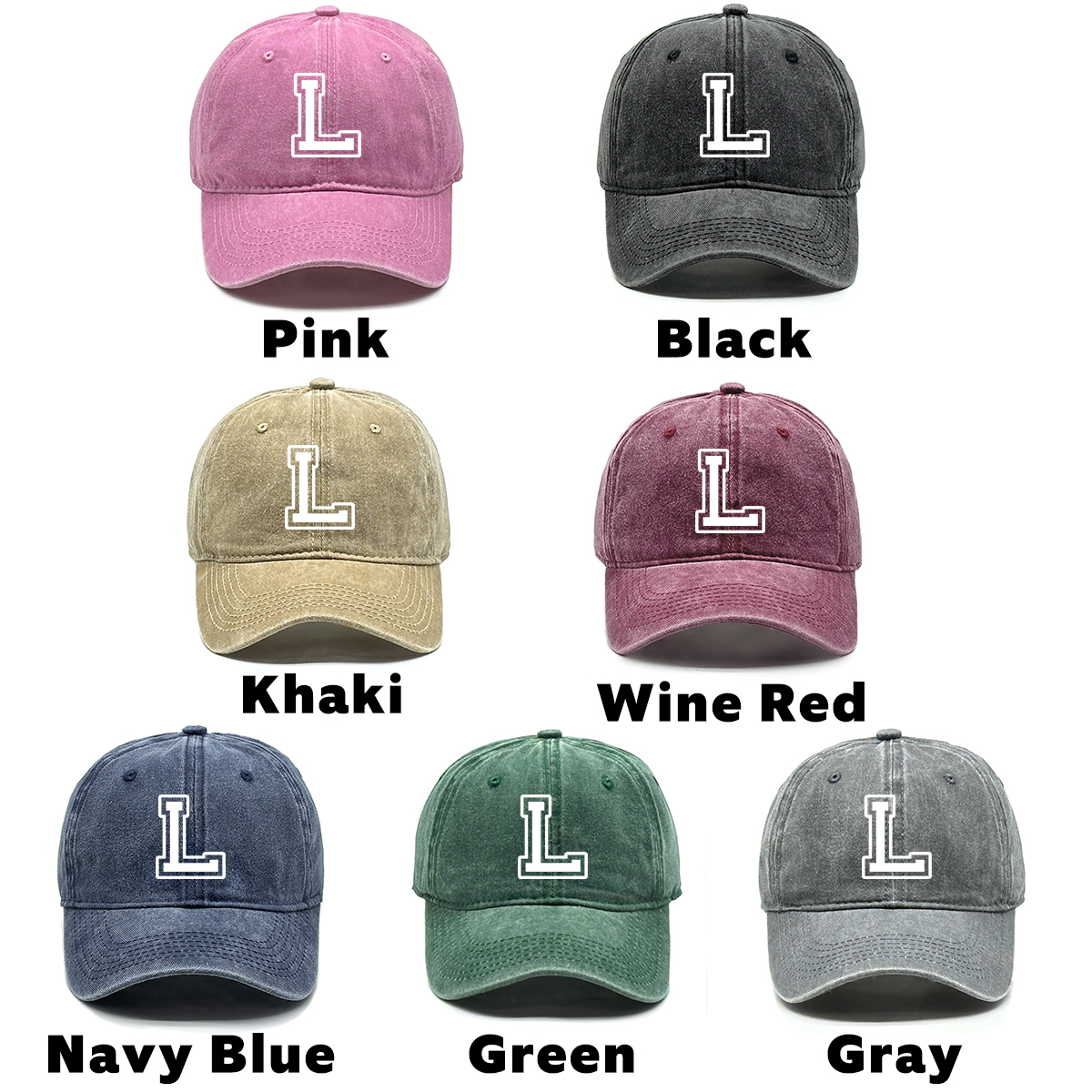 Initial Baseball Hat Gifts for Men Women Birthday Personalized 26 ...