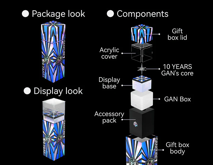 GAN 15 Maglev UV 3x3 Magnetic Cube Professional GAN15 Maglev 3x3x3 ...