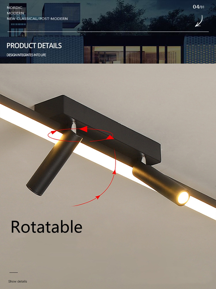 Modern Chandelier Ceiling Light for Living Room Center Lamp Spot Lights ...