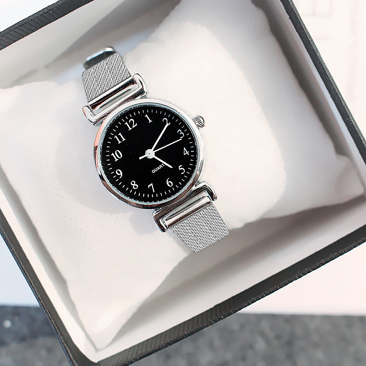 Korean Style Minimalist Seoul Design Brushed Stainless Steel Bracelet ...