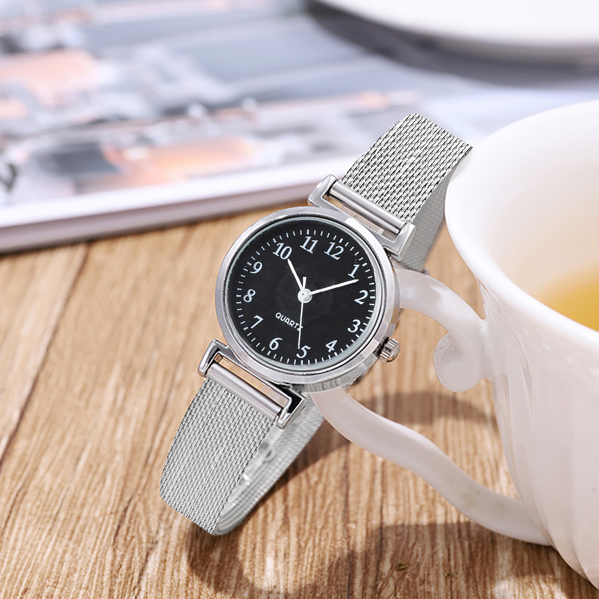 Korean Style Minimalist Seoul Design Brushed Stainless Steel Bracelet ...