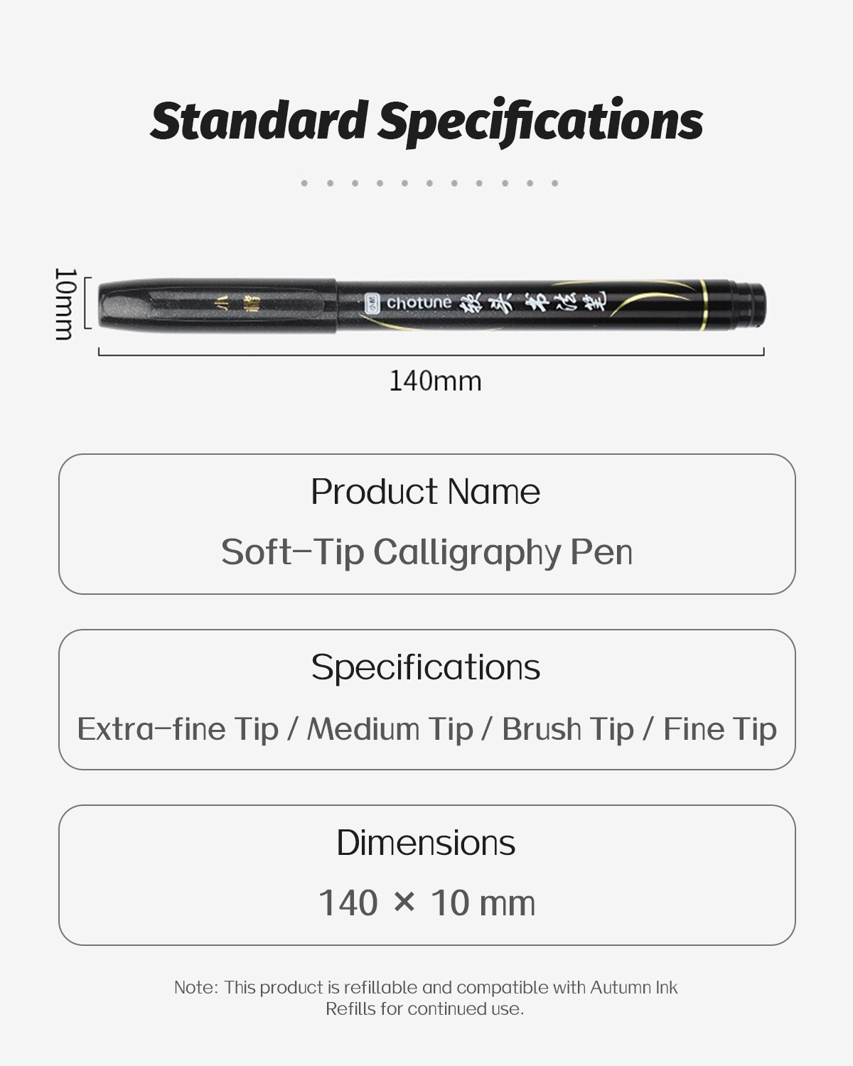 5 Pcs/Set Calligraphy Art Marker Pens Brush Pen Art Marker Craft ...