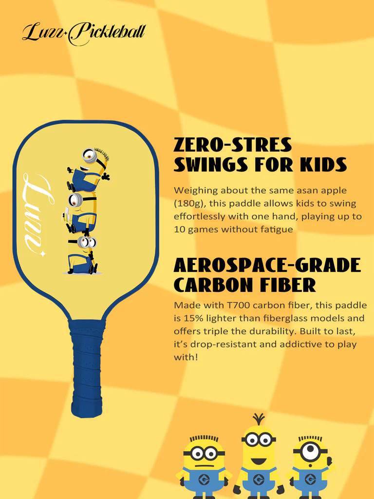 Luzz Pickleball Minions Kids Paddle | Shopee Philippines