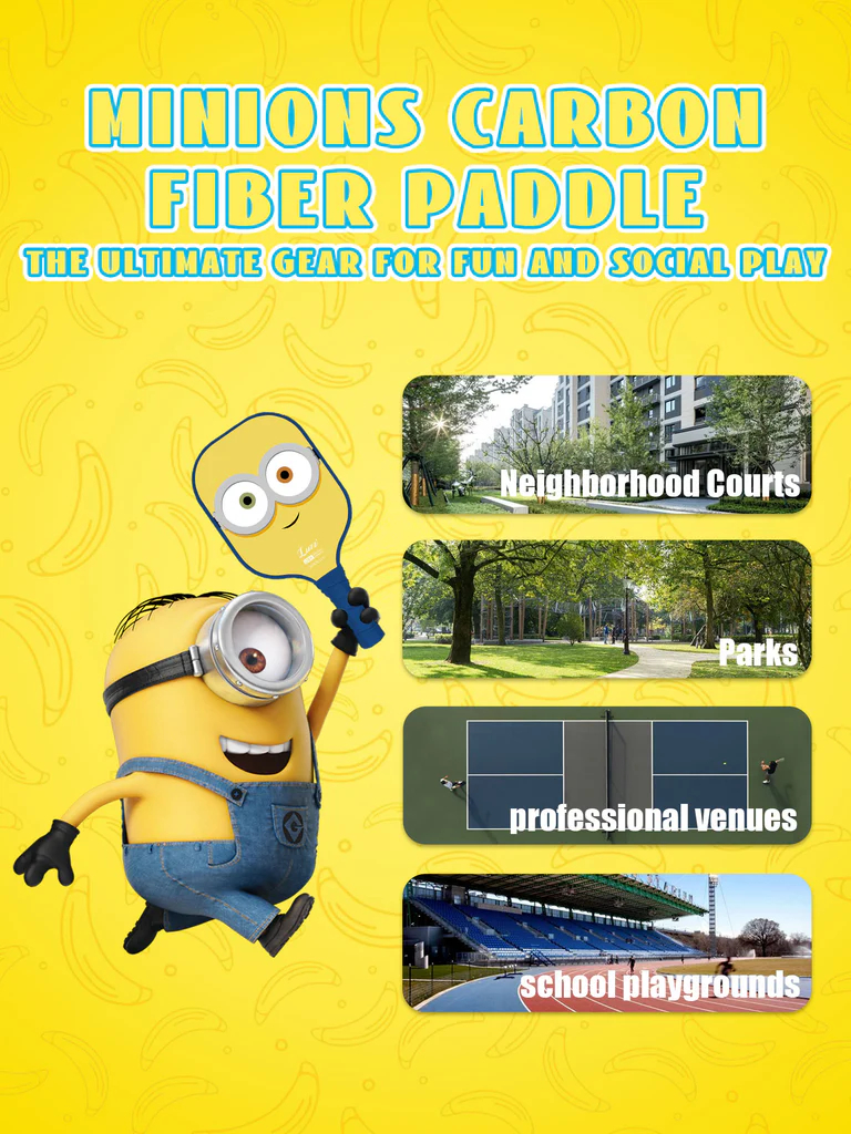 Luzz Pickleball Minions Kids Paddle | Shopee Philippines
