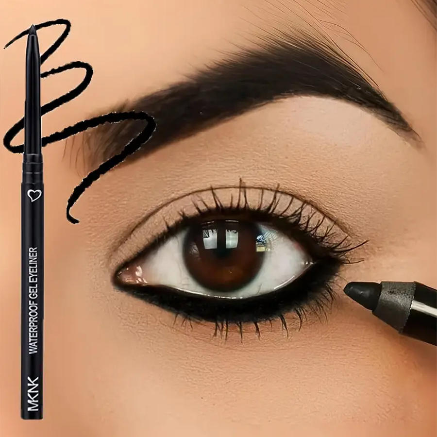 Smudge-Proof Gel Eyeliner Pencil - Intense Black, Creamy & Long-Lasting ...
