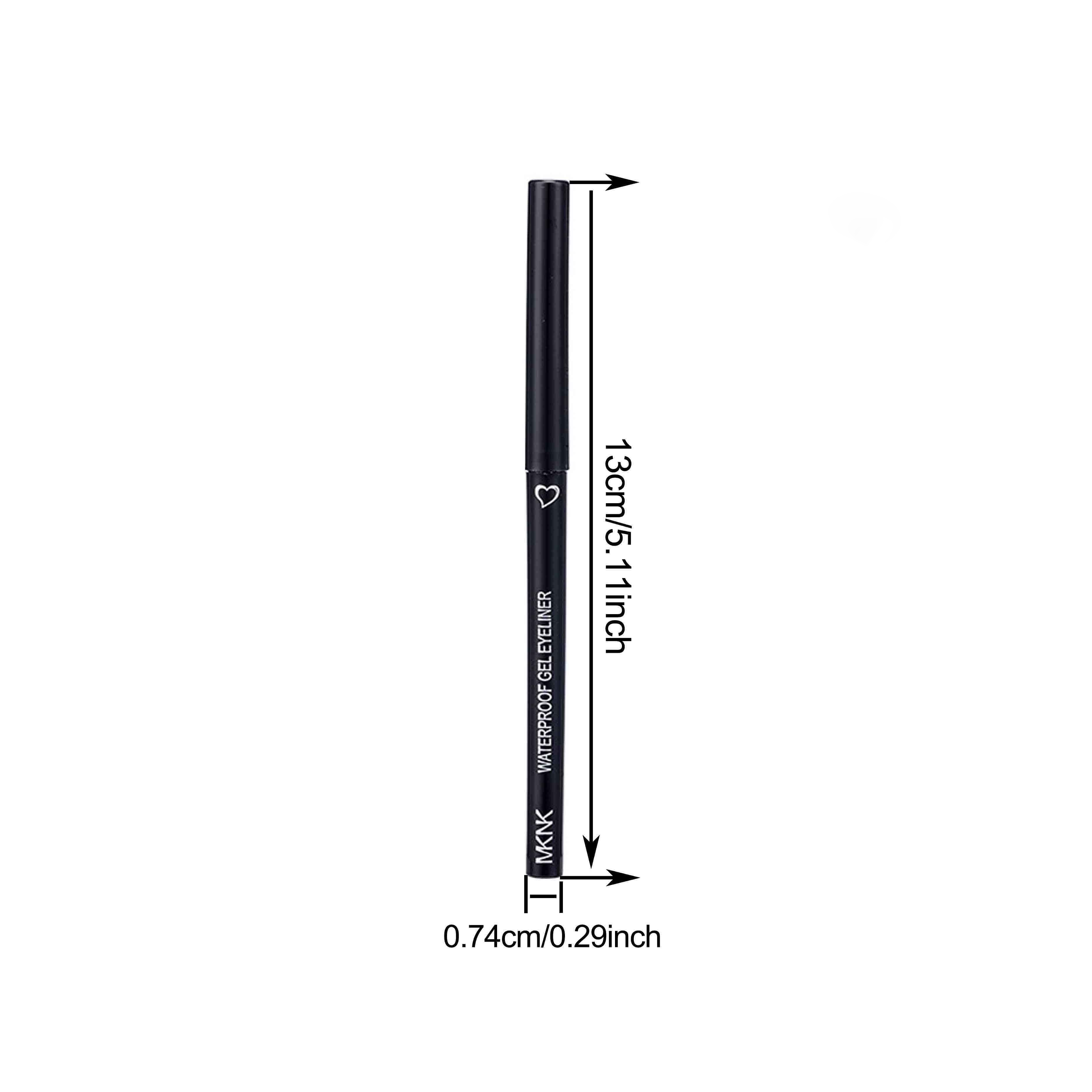 Smudge-Proof Gel Eyeliner Pencil - Intense Black, Creamy & Long-Lasting ...