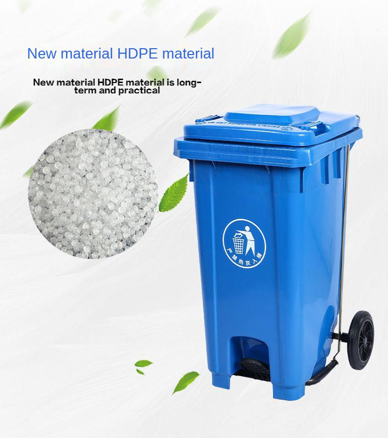 100L/120L/240L Wheeled trash cans, outdoor large trash cans with covers ...
