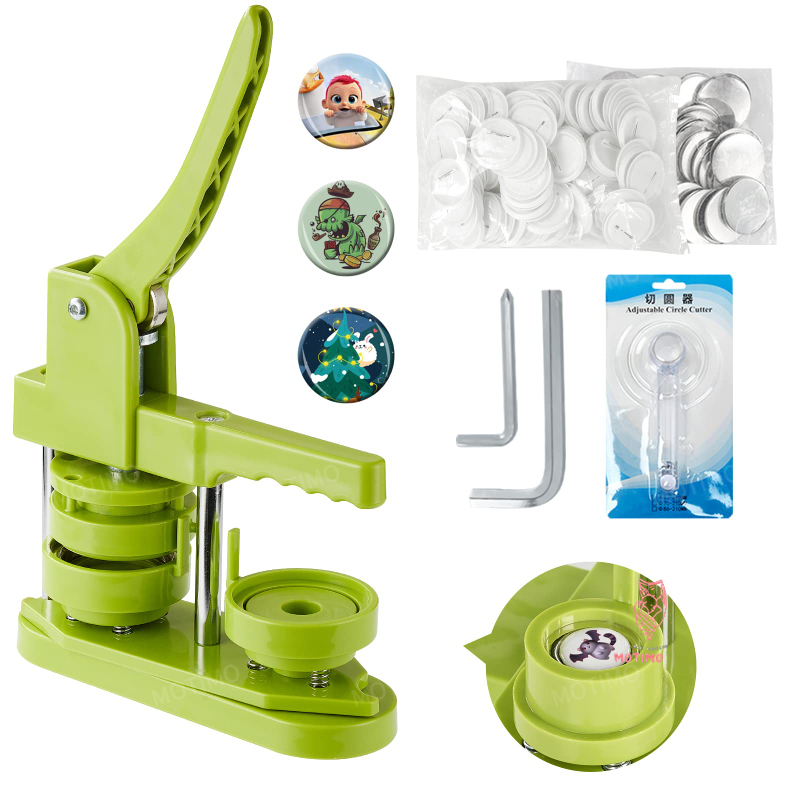 From PH Portable Button Maker Machine DIY Pin Badge Button Maker Press ...