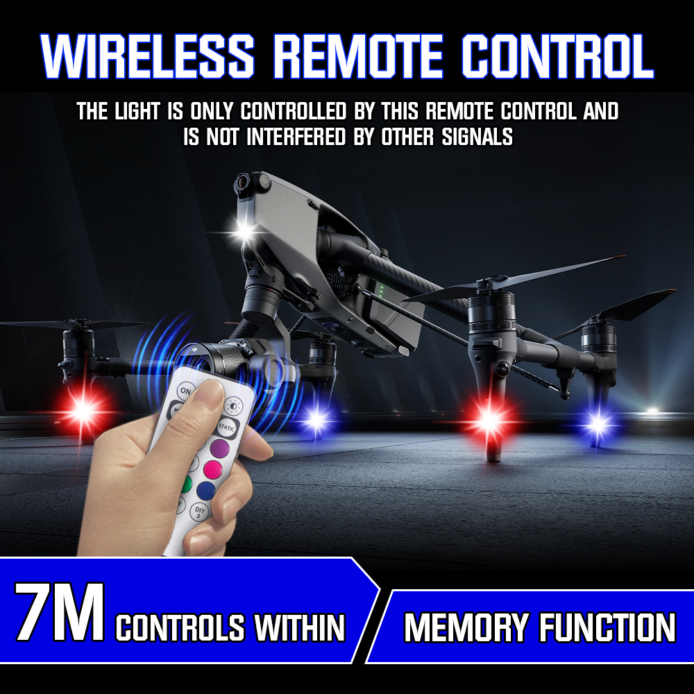 Universal Motorcycle RGB LED Strobe Lights With Controller Signal Light ...