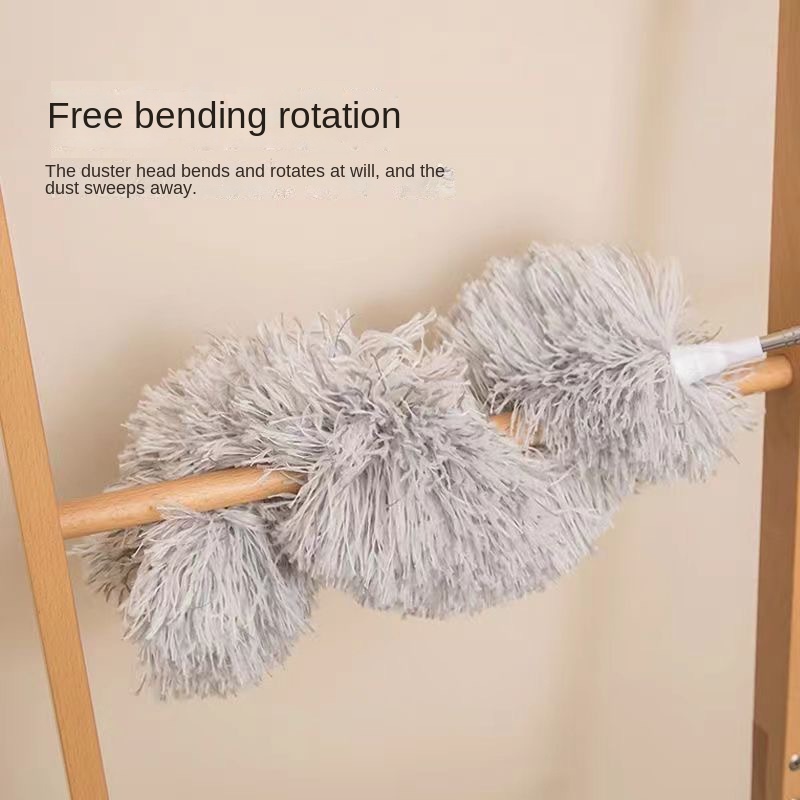 Extended Feather Duster with Electrostatic Dust Removal for Household ...