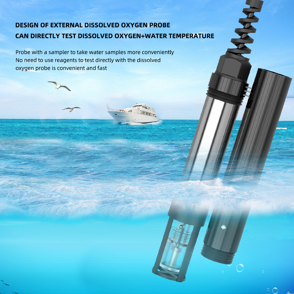 RCYAGO Water Quality Detector PH Meter Dissolved Oxygen Ammonia ...