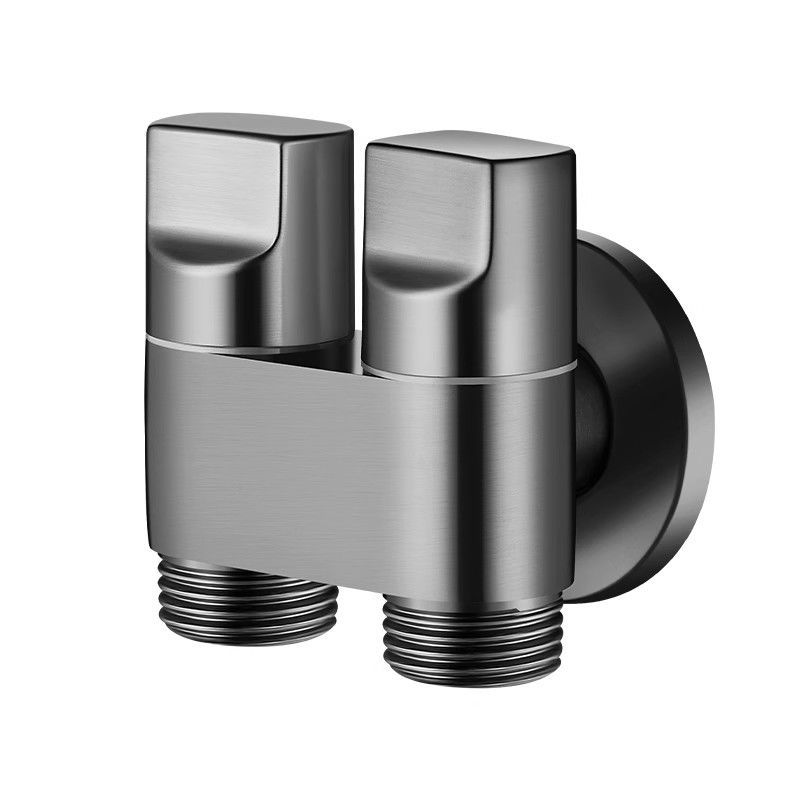 SUS304 Stainless Steel Double Angle Valve 2 Way Angle Valve 1/2 x 1/2 ...