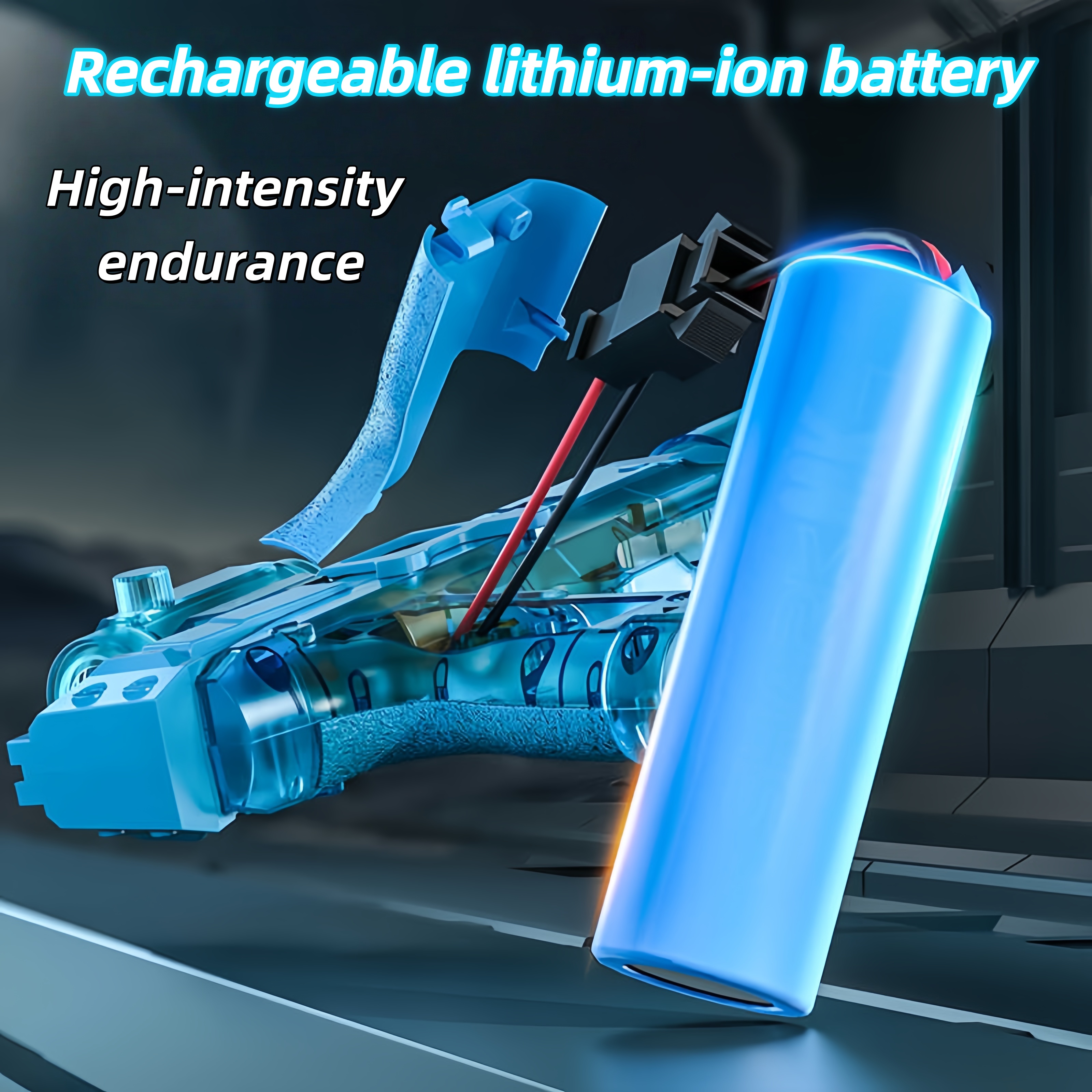 High-speed continuous flashing light electric water gun outdoor ...