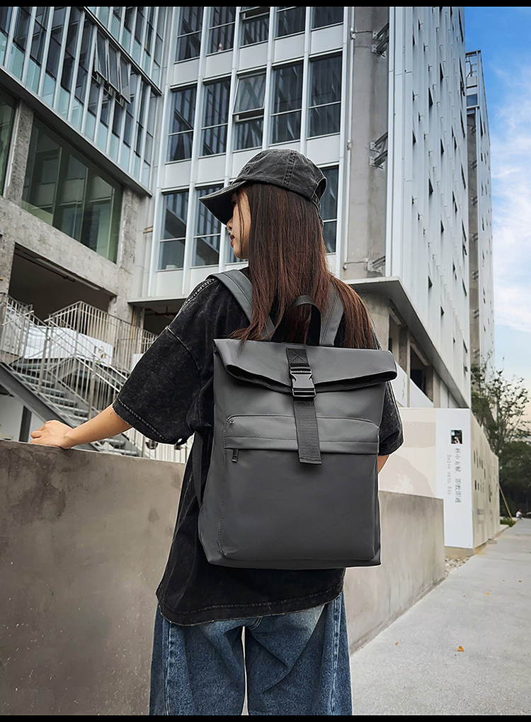 High Quality Backpack Large Capacity Office School Bag for Travel PU ...