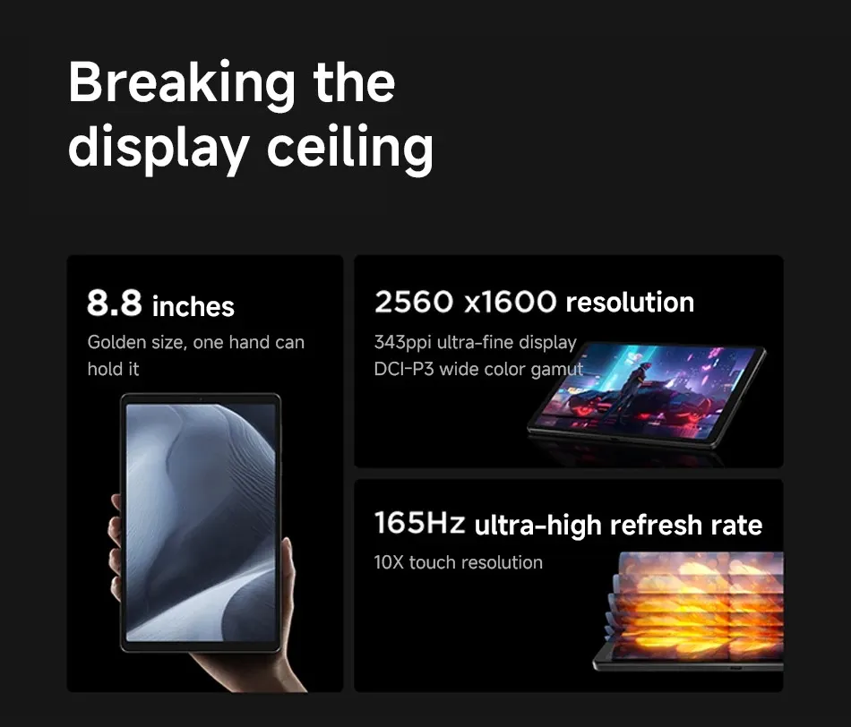 Lenovo legion Y700 2023/2025/2026 Gaming Tablet Android 8.8-inch 2.5K 144Hz 6550mAh Qualcomm ...