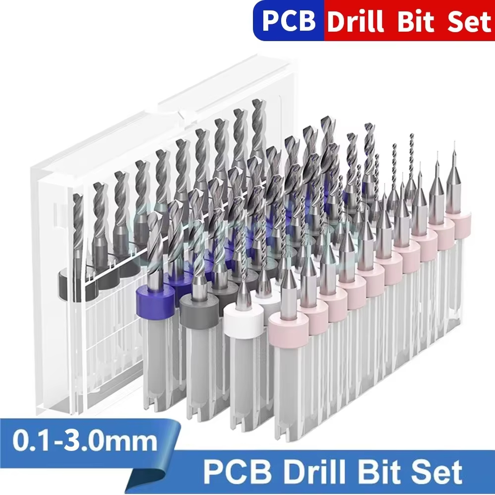 PCB Drill Bits 10pcs 0.1-3.0mm Print Circuit Board Drill Bits Carbide ...