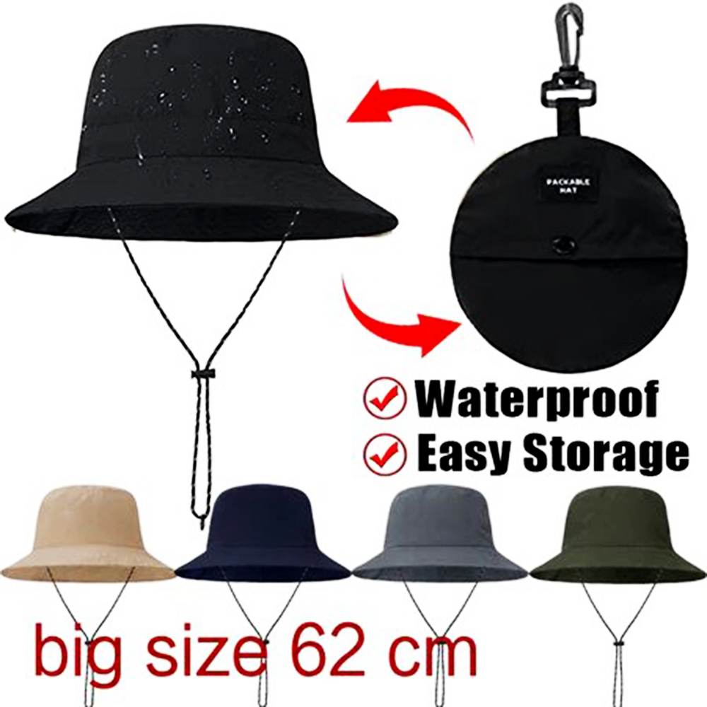 in stock】UPF 50+Double sided Folding fisherman hat, Folding bucket cap ...