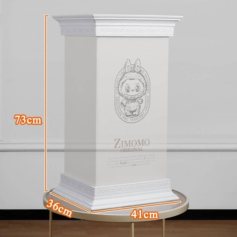 OATSBASF Transparent Labubu Display Box POP MART Zimomo Roman Column ...
