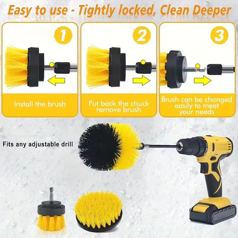 Electric Cleaning Brush Kit - Ideal for bathroom surfaces, grout ...