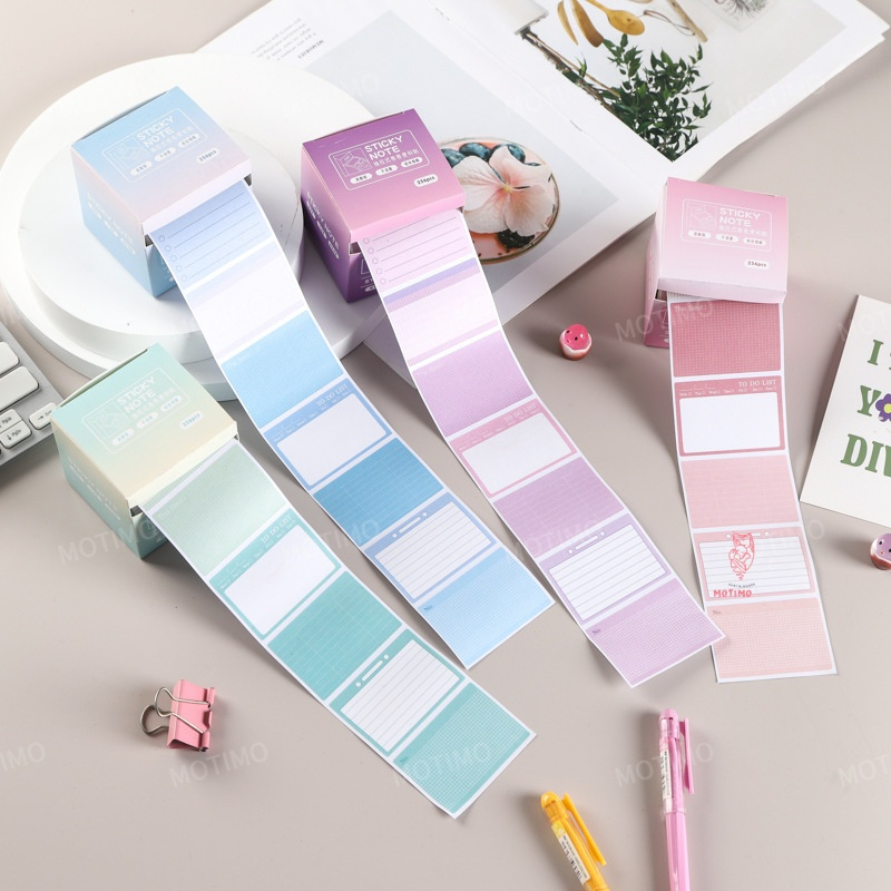 From PH Sticky Notes Roll Tape Pull Out Dispenser Boxes Self-Stick Memo ...