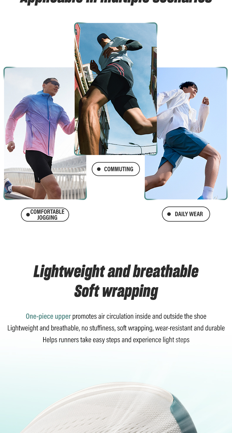 ANTA Men Basic Running Shoes Training Breathable Commute Jogging ...