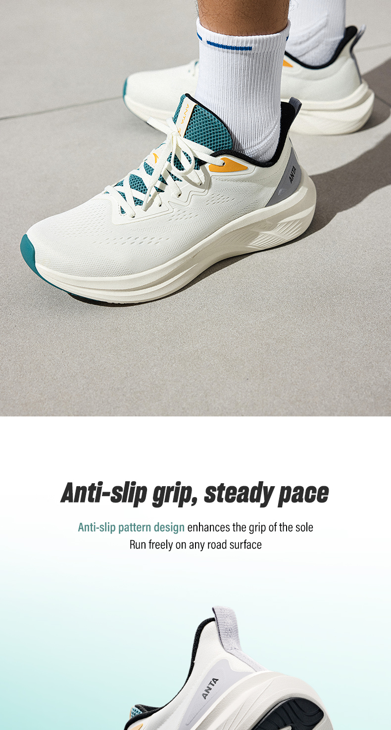 ANTA Men Basic Running Shoes Training Breathable Commute Jogging ...