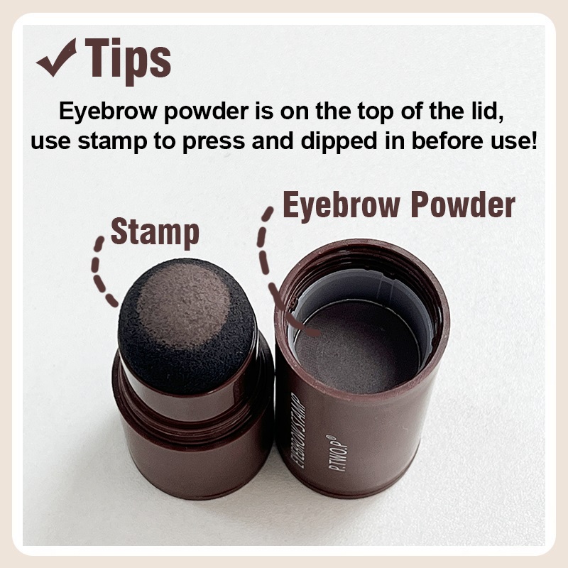 3 in 1 Eyebrow Powder Stamp Shaping Makeup Set Waterproof Long Lasting ...