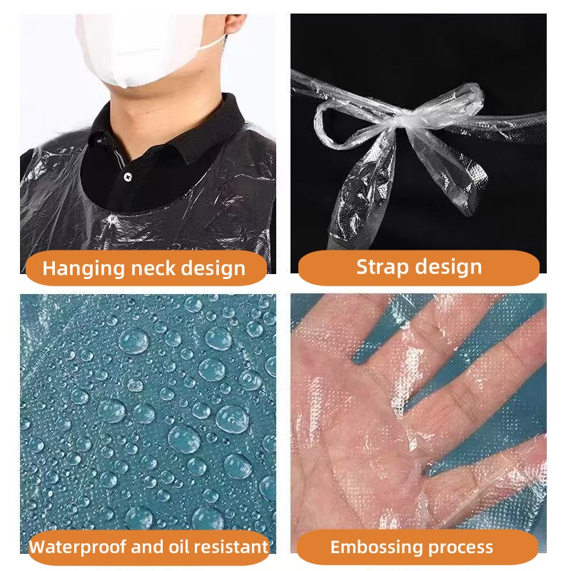 300pcs Disposable Aprons/Disposable Plastic Apron/For Cooking Plastic ...