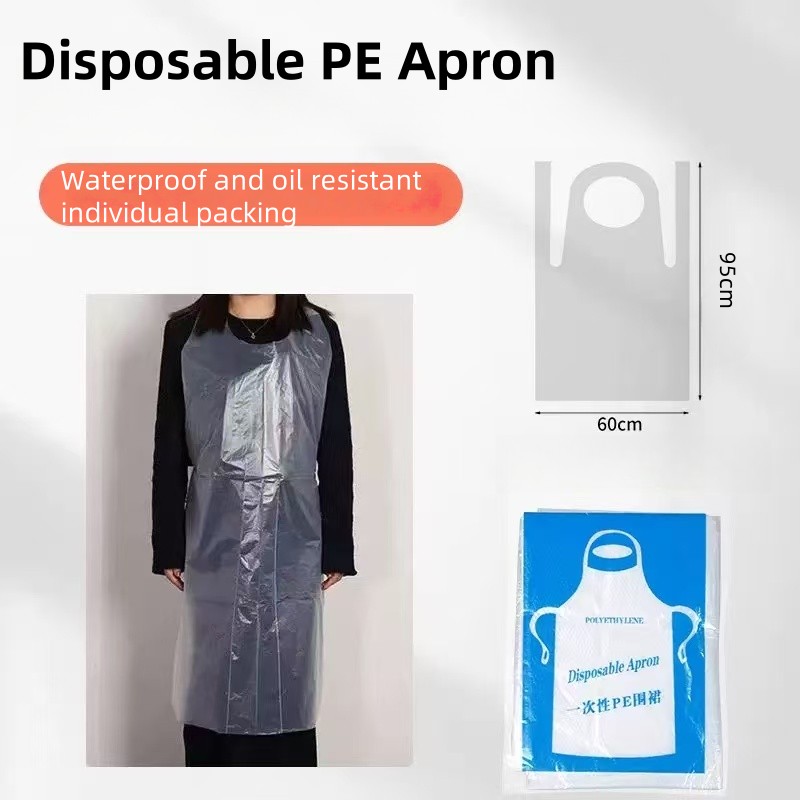 300pcs Disposable Aprons/Disposable Plastic Apron/For Cooking Plastic ...
