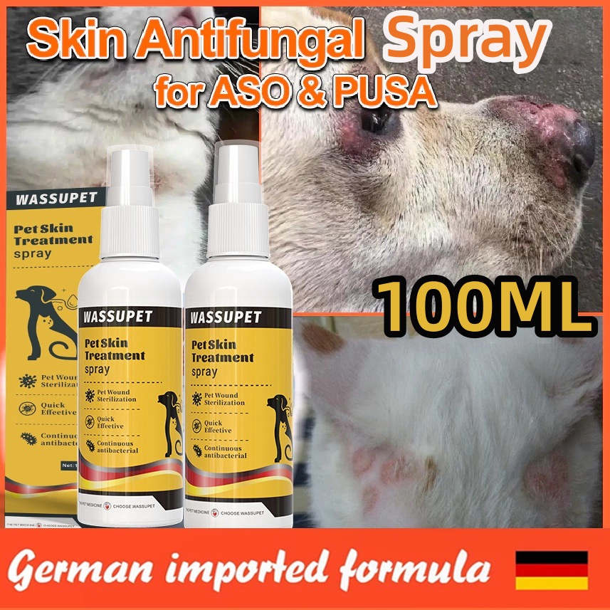 WASSUPET 100ml Dog Spray For Skin Disease Galis Ng Aso Gamot Pets Anti ...